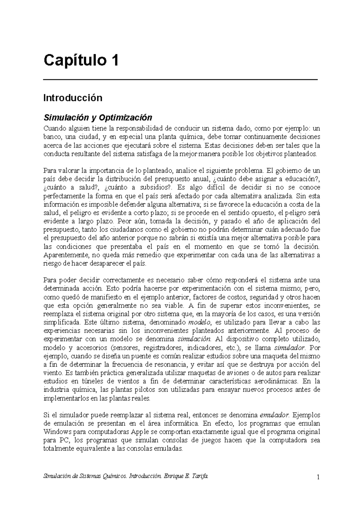 Capitulo 1 Introduccion Simulacion y Opt - Capítulo 1 Introducción Simulación y Optimización ...