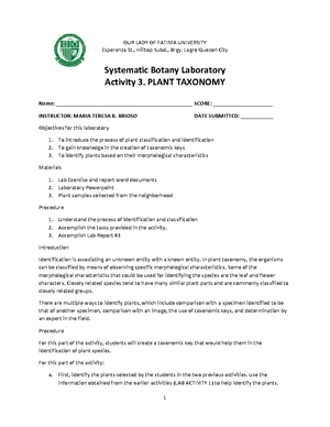 Plant Form and Function - Enzo Martin N. Jerusalem STEM PTECH 12-B The ...