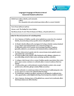 student-outline-form - Official IB form - Language A: Language and ...