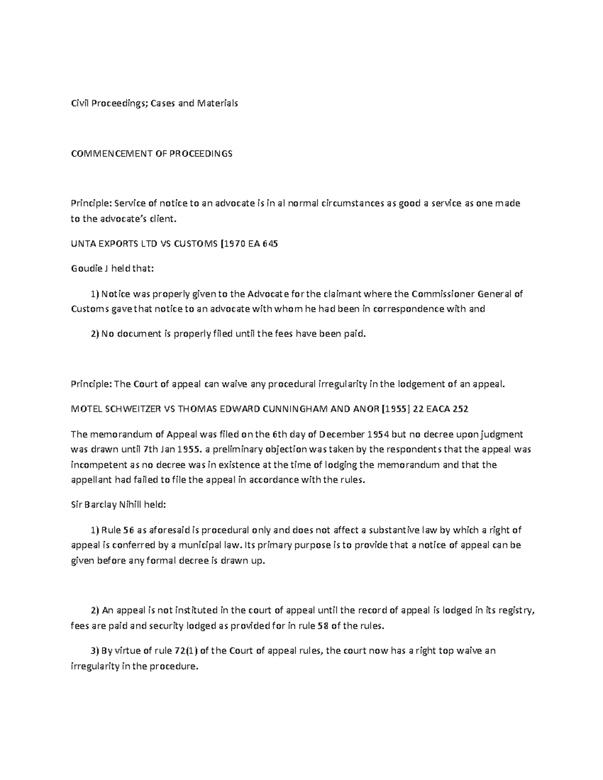 Civil Proceedings; Cases and MaterialsI - Civil Proceedings; Cases and ...