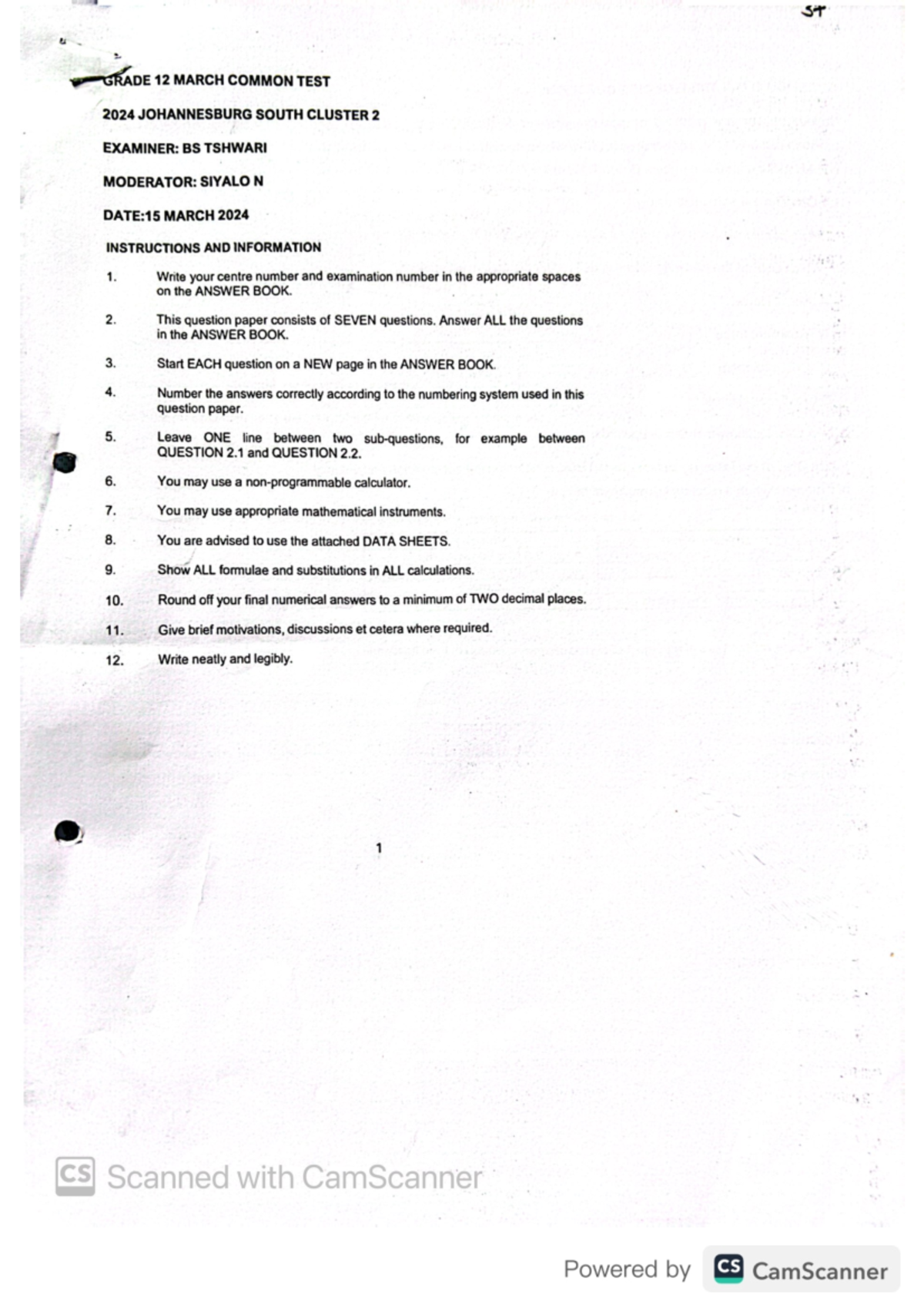 Control test Qp - Practice work - Studocu