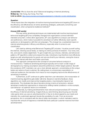 Cobecon.market reviewer - COBECON 2 nd Term, AY 2022- Reviewer: Market ...