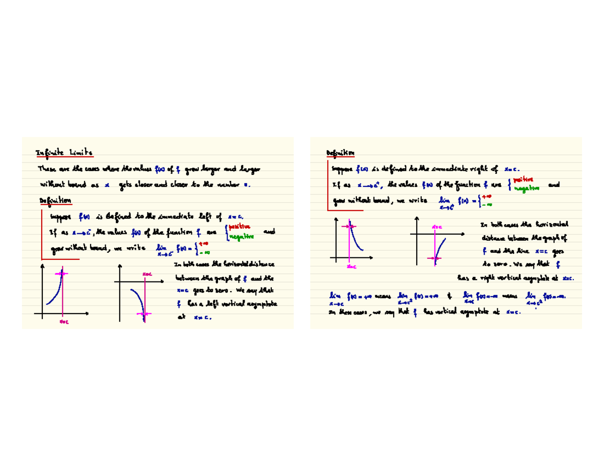 July 04 - Lecture notes 2 - Limits Infinite These the are without ...