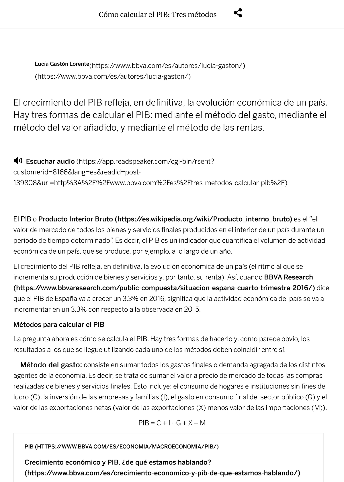 C mo Calcular El PIB Tres M todos BBVA C mo Calcular El PIB Tres C mo Calcular El PIB Tres M todos BBVA C mo Calcular El PIB Tres