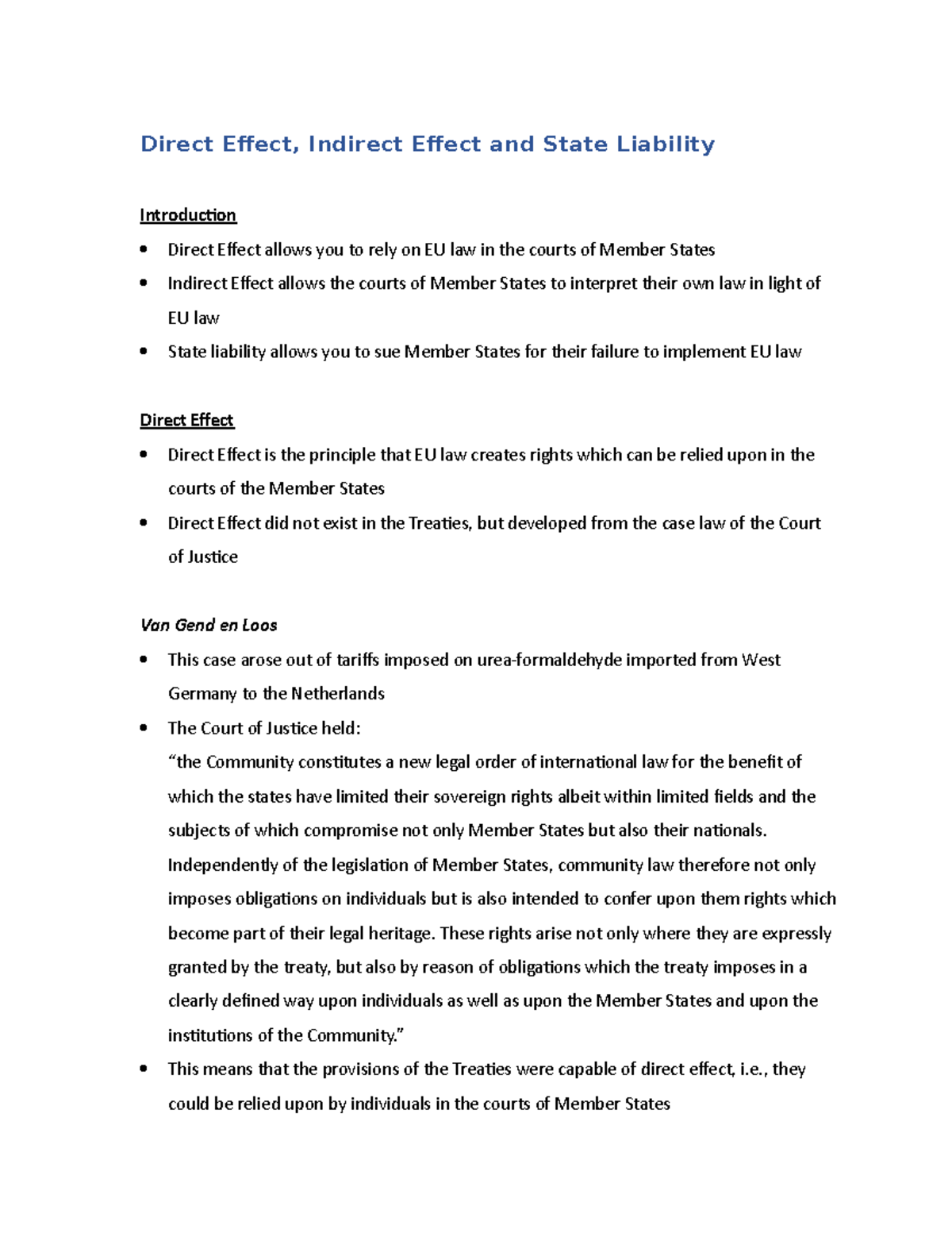 4. Direct Effect, Indirect Effect and State Liability - Direct Effect ...