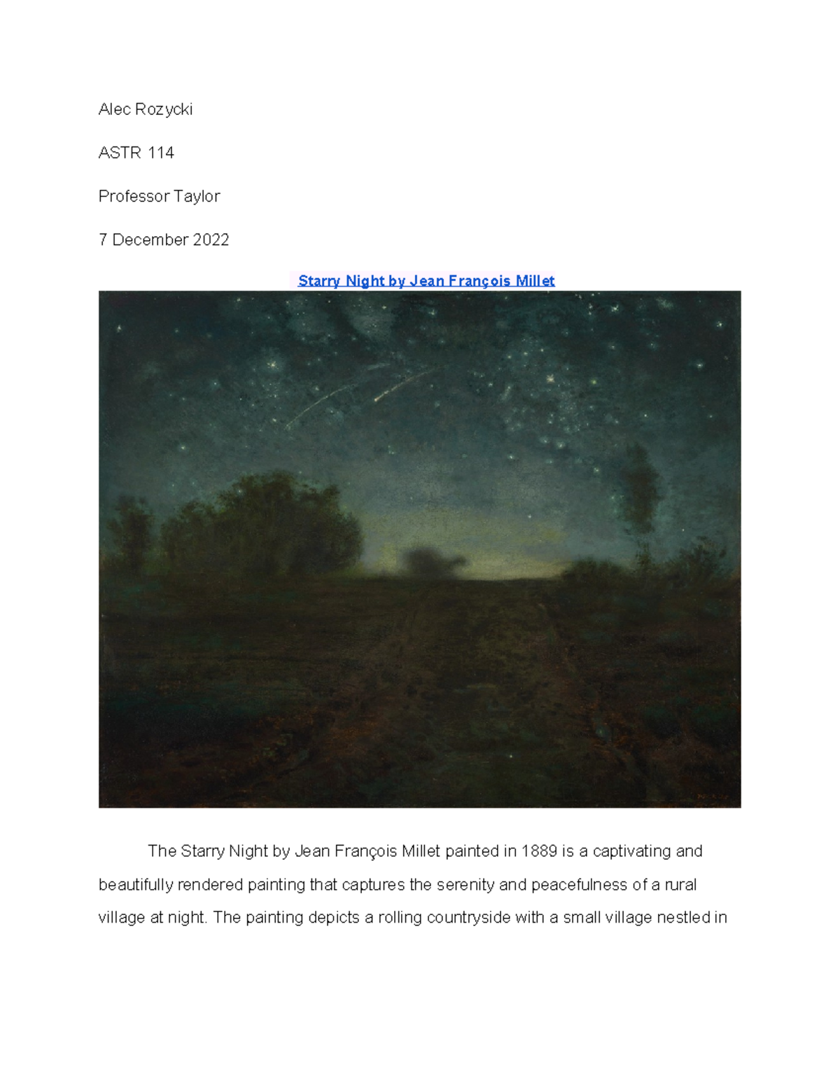 APOD- Starry Night-2 - dasds - Alec Rozycki ASTR 114 Professor Taylor 7 ...