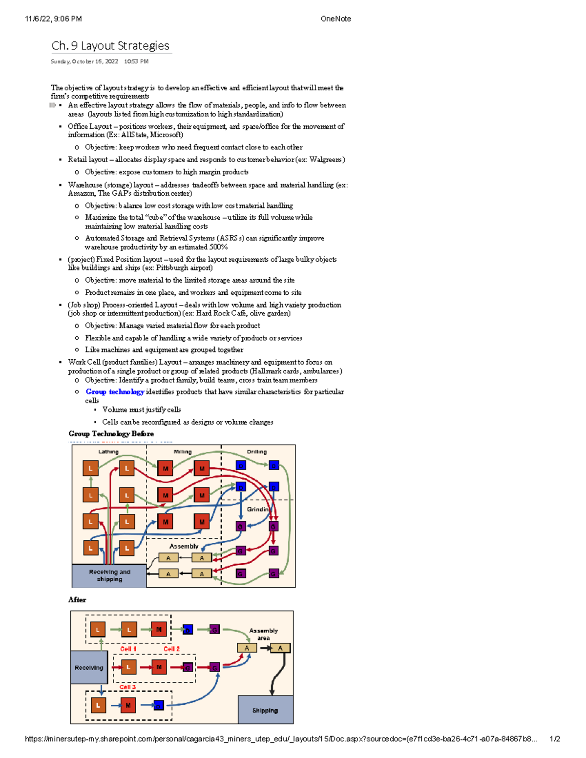 OSCM ch. 9 - this has the most important concepts of chapter 9 (Layout ...