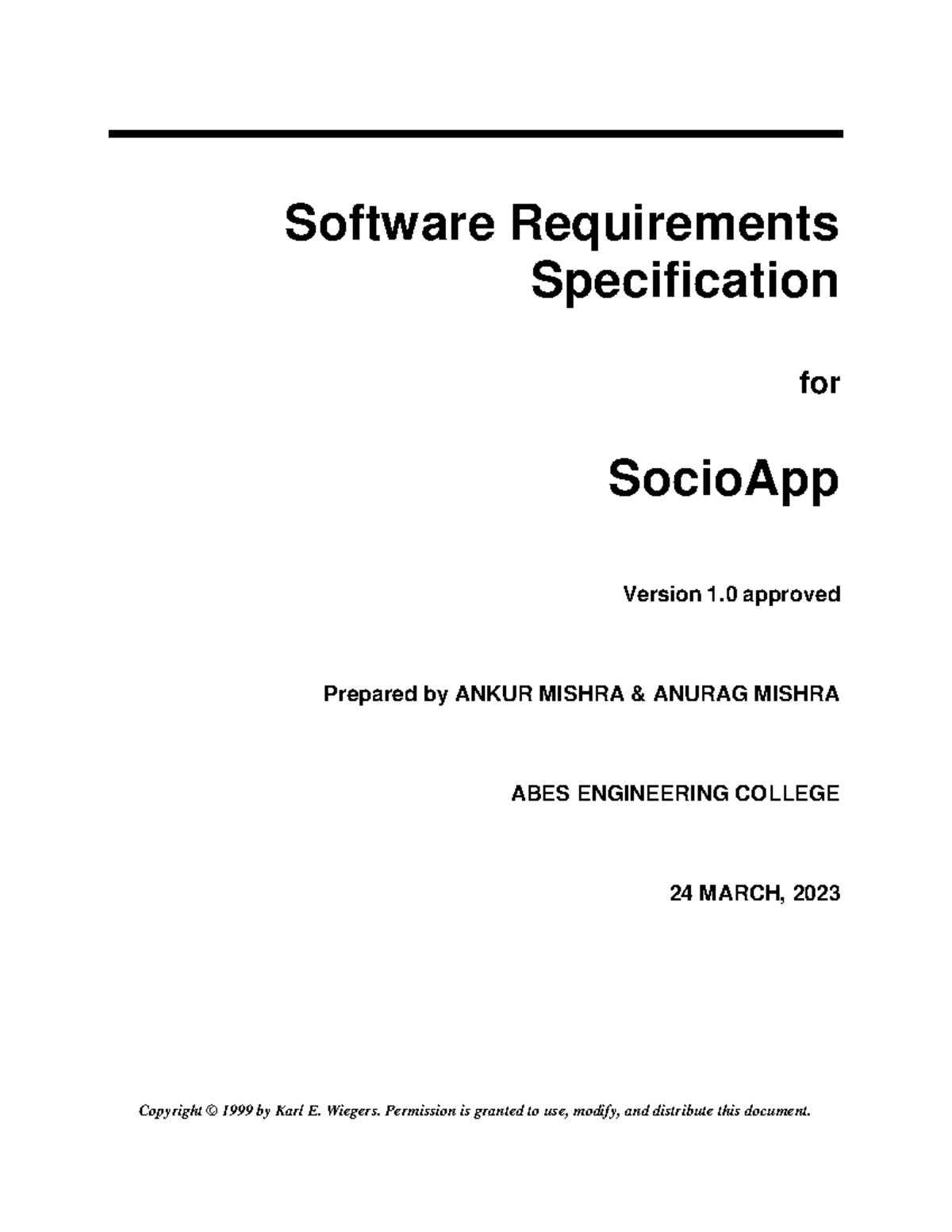 Srs template-ieee - Nice - Software Requirements Specification for ...