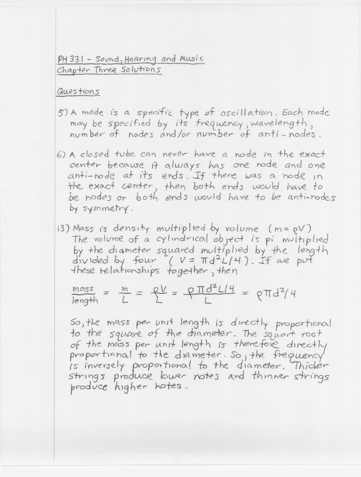 Ch03 - Lecture note 3 - Physics 331 - Studocu