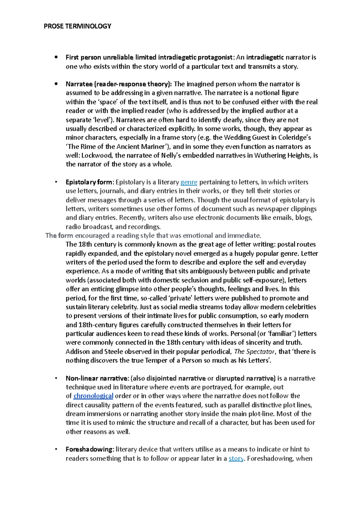 Prose terminology - First person unreliable limited intradiegetic ...