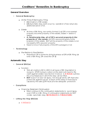 Chapter 8 Outline- priority among secured creditors - Priority Priority ...