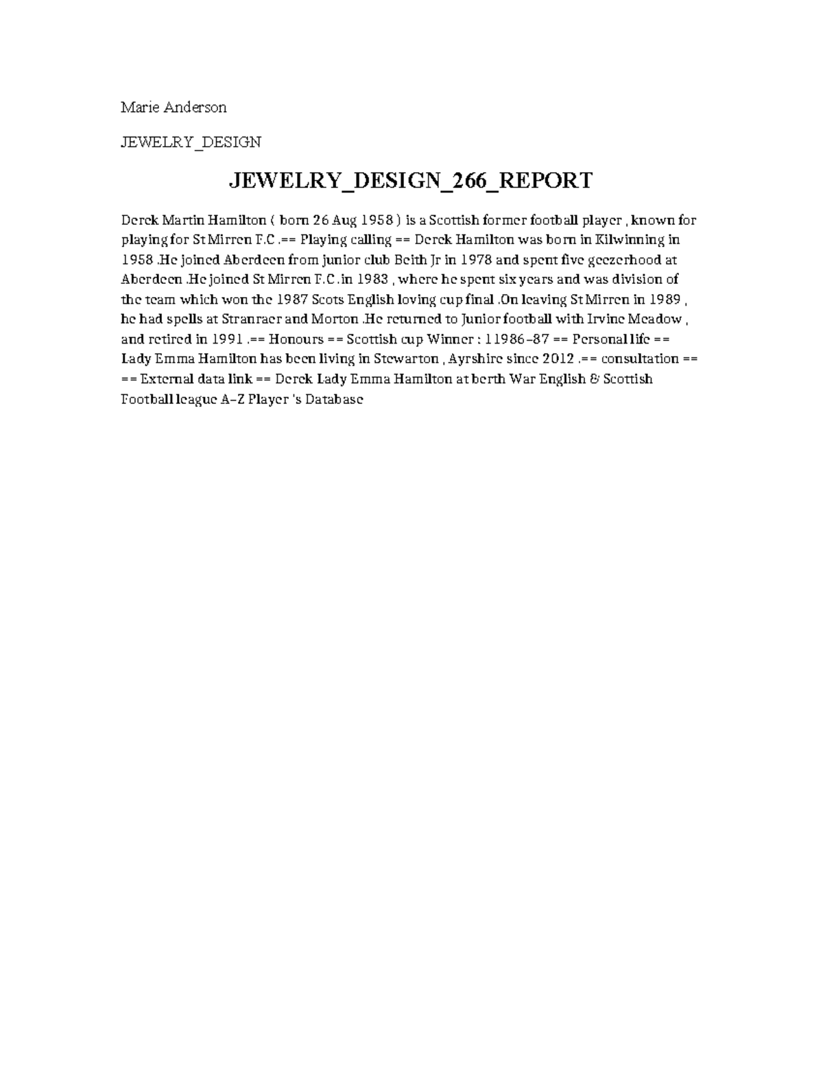 Jewelry Design 266 Report - Marie Anderson JEWELRY_DESIGN JEWELRY ...