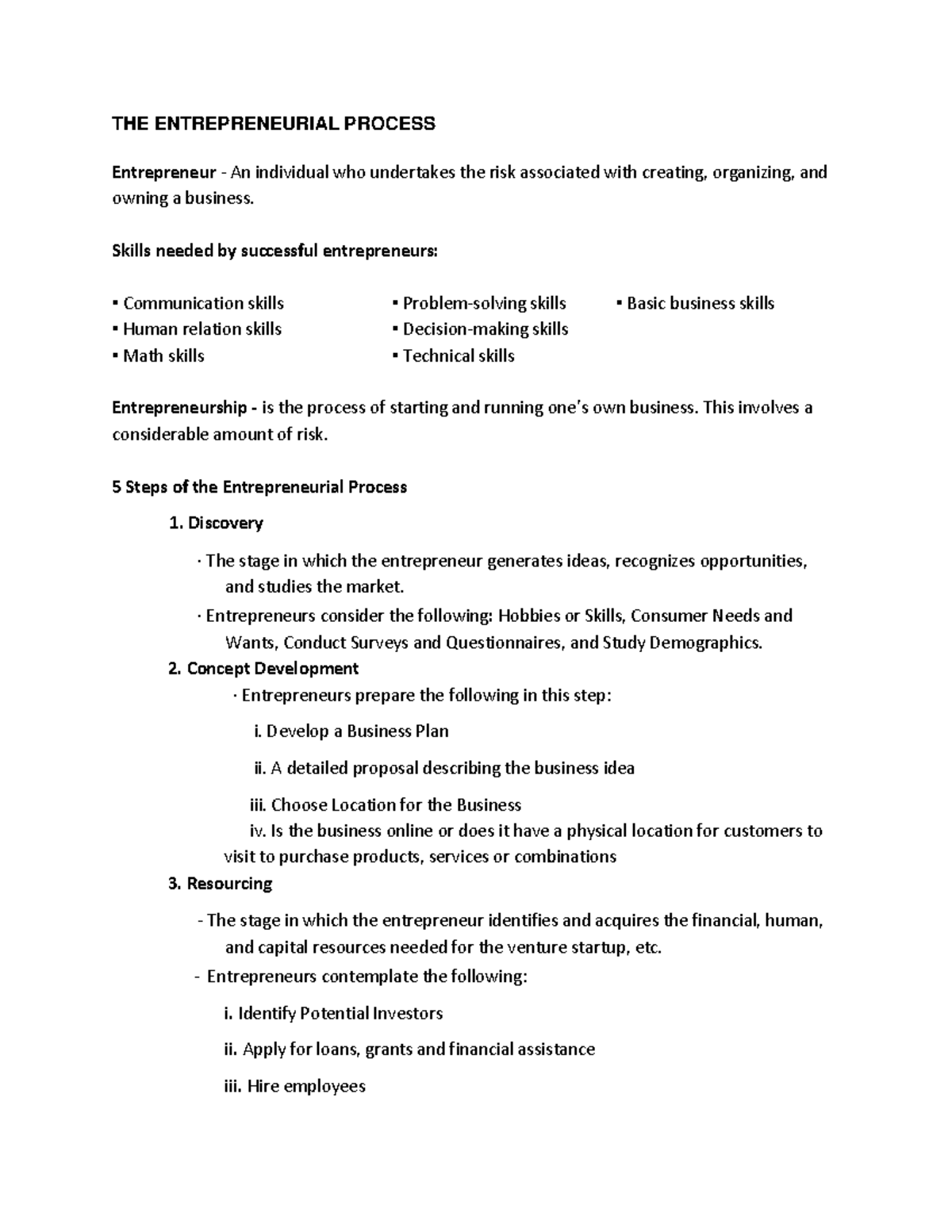 Entrepreneurial Process - THE ENTREPRENEURIAL PROCESS Entrepreneur - An ...