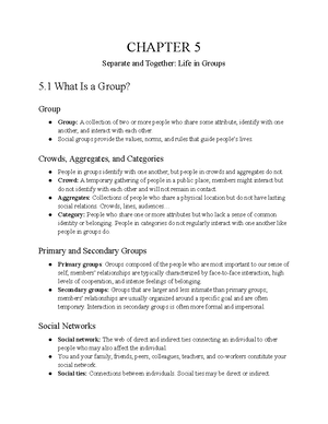 The Real Word 8th Edition - Chapter 4 - CHAPTER 4 Socialization ...