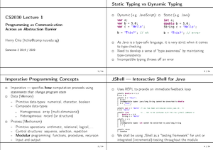 2030SNotes - Programming Methodology II CS2030S Notes - 4/9/2021 0 ...
