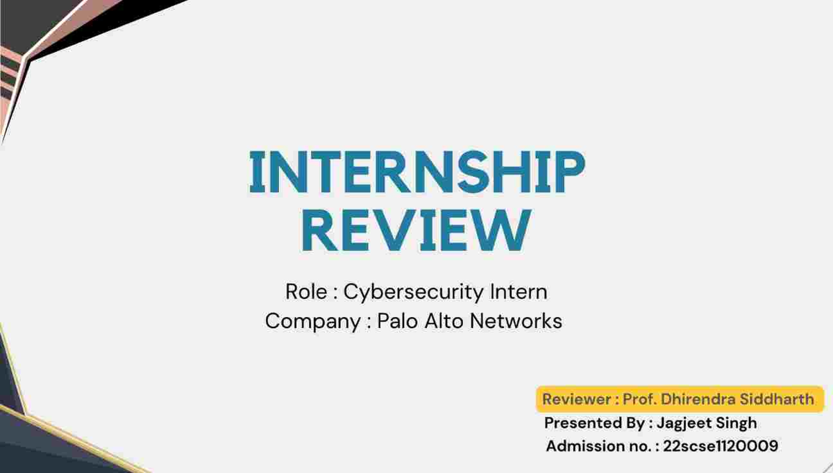 Review 11zon - INTERNSHIP REVIEW Role : Cybersecurity Intern Company ...