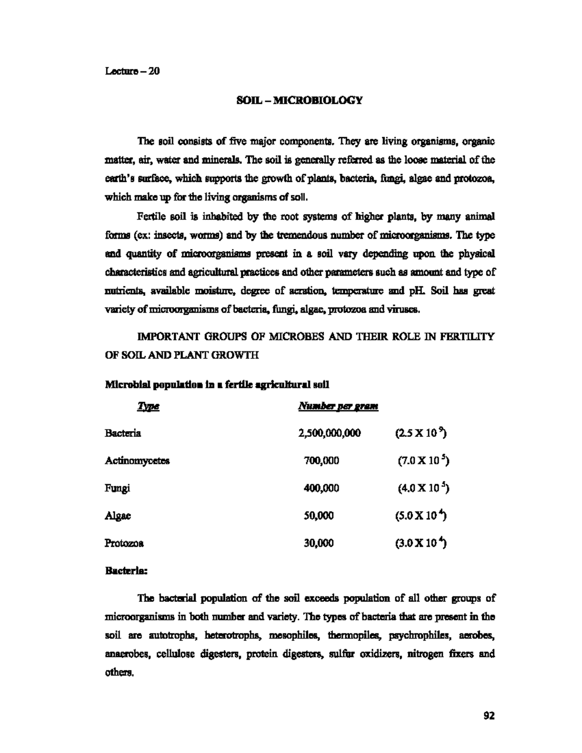 Microbiology lecture notes 20 - Studocu
