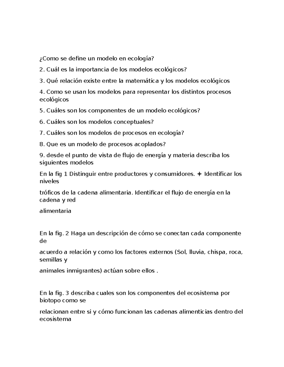Como se define un modelo en ecología - Cuál es la importancia de los ...