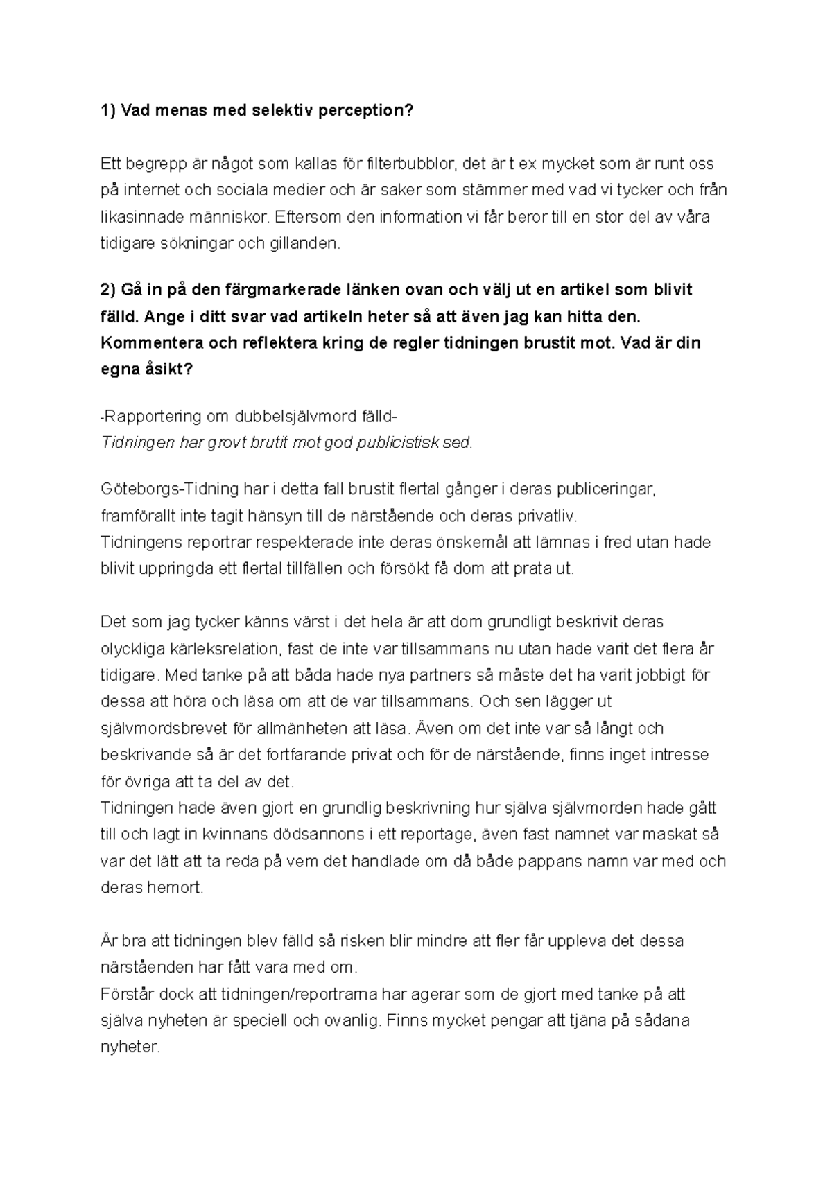 Aktivitet 1 - Medier i förändring - Michaela Hedberg - Samhällskunskap ...