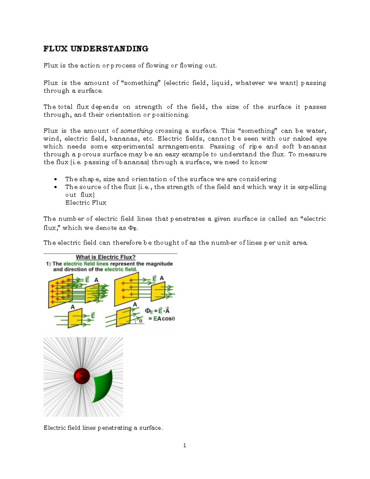 FLUX -Solid Angle-Gauss Law- Lecture- Special-1 - FLUX UNDERSTANDING ...