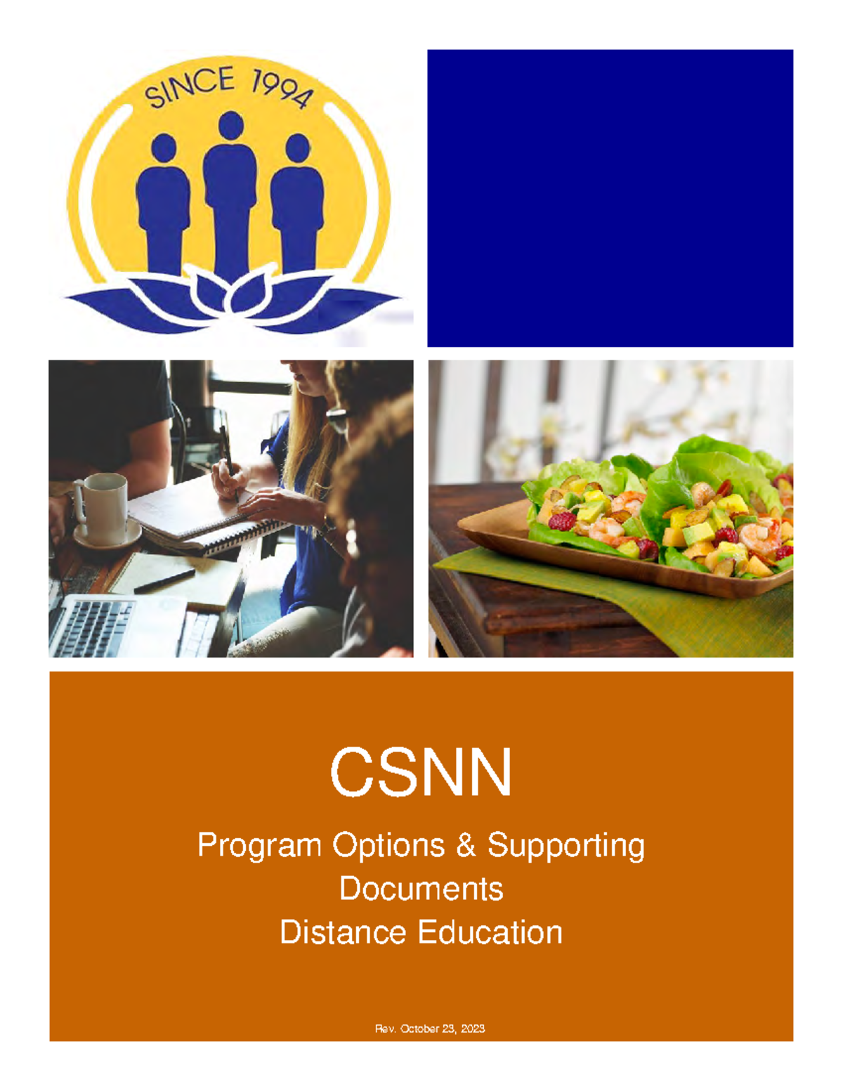Program Options and Supporting Documents 2023-10-23 - CSNN Program ...