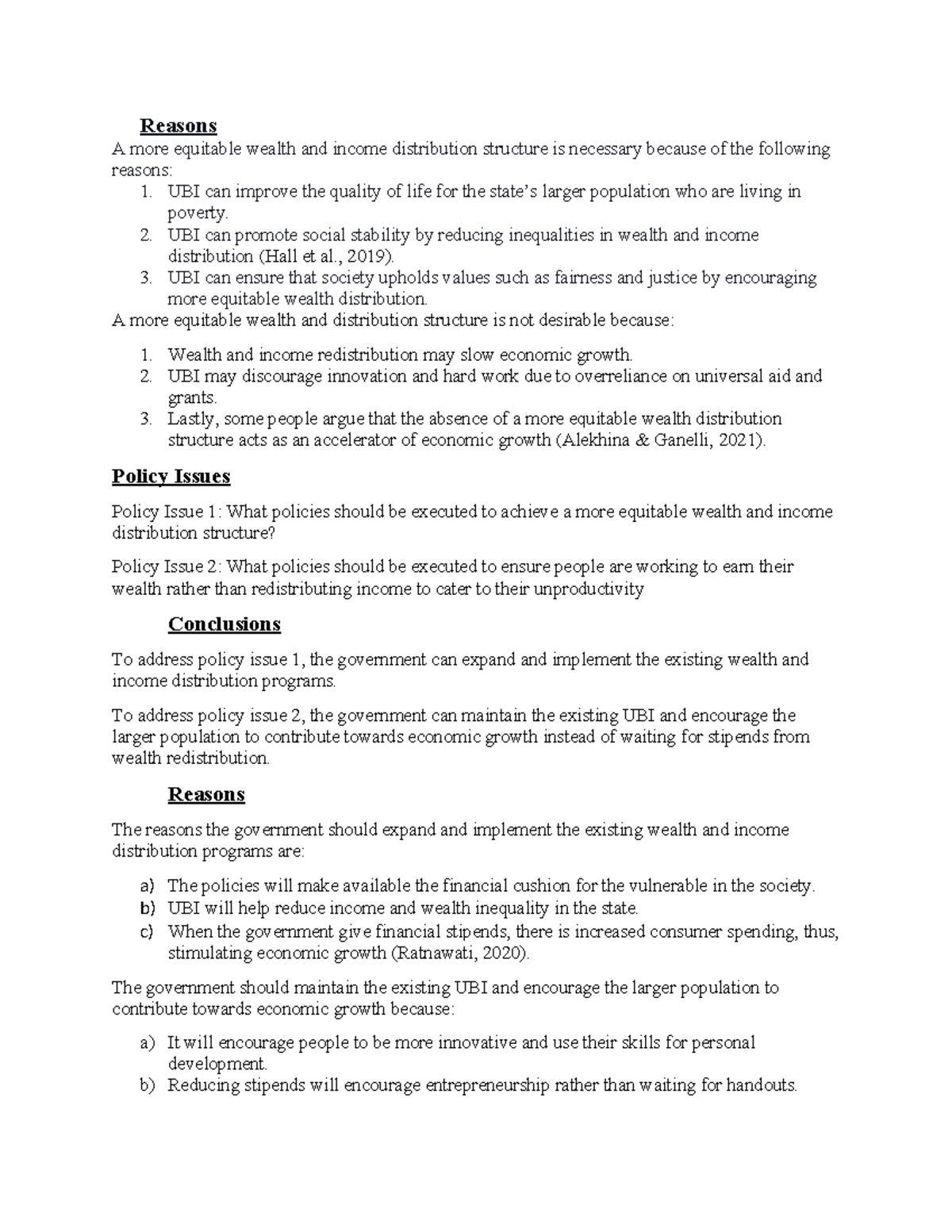 A more equitable wealth - Reasons A more equitable wealth and income ...