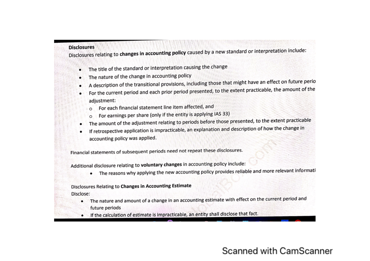 Disclosure notes - Business and Technology - Studocu