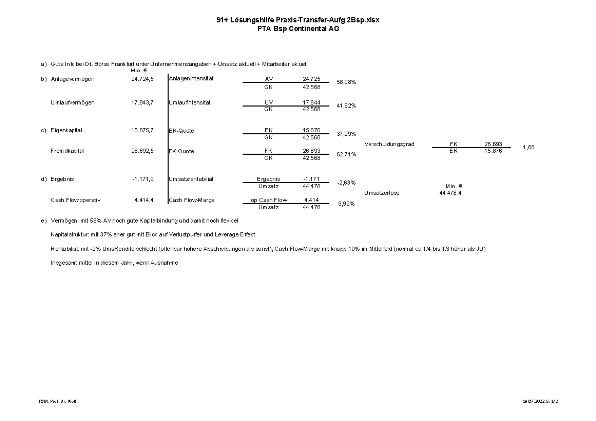 91 Lösungshilfe Praxis-Transfer-Aufg 2Bsp - Börse Frankfurt unter ...
