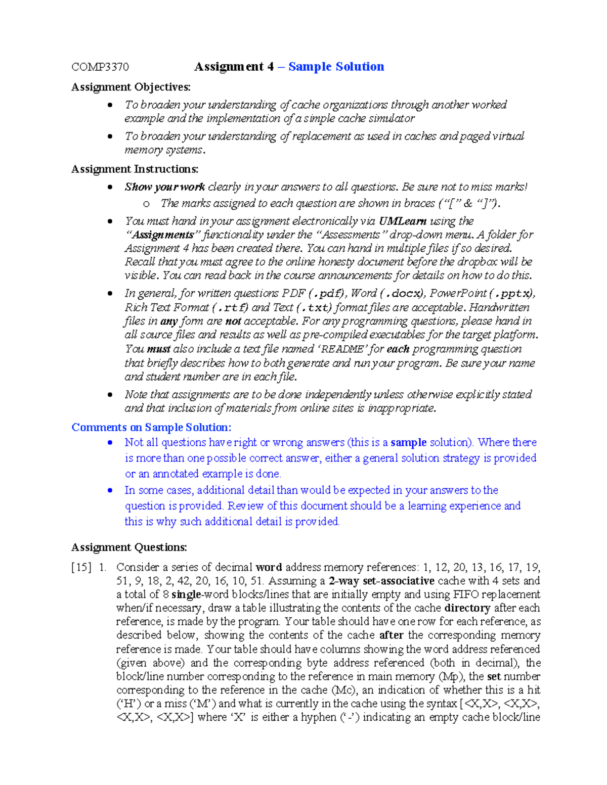 3370a4 Nov 2019 Sample Soln Warning Tt Invalid Function Id 11 Comp3370 Assignment 4