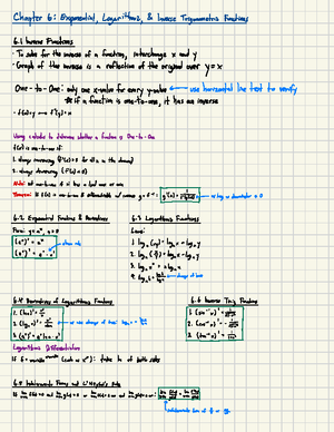 AP Calculus Chapter 5 Notes - Chapter 5 S . / Areas Between Curves 1 ...