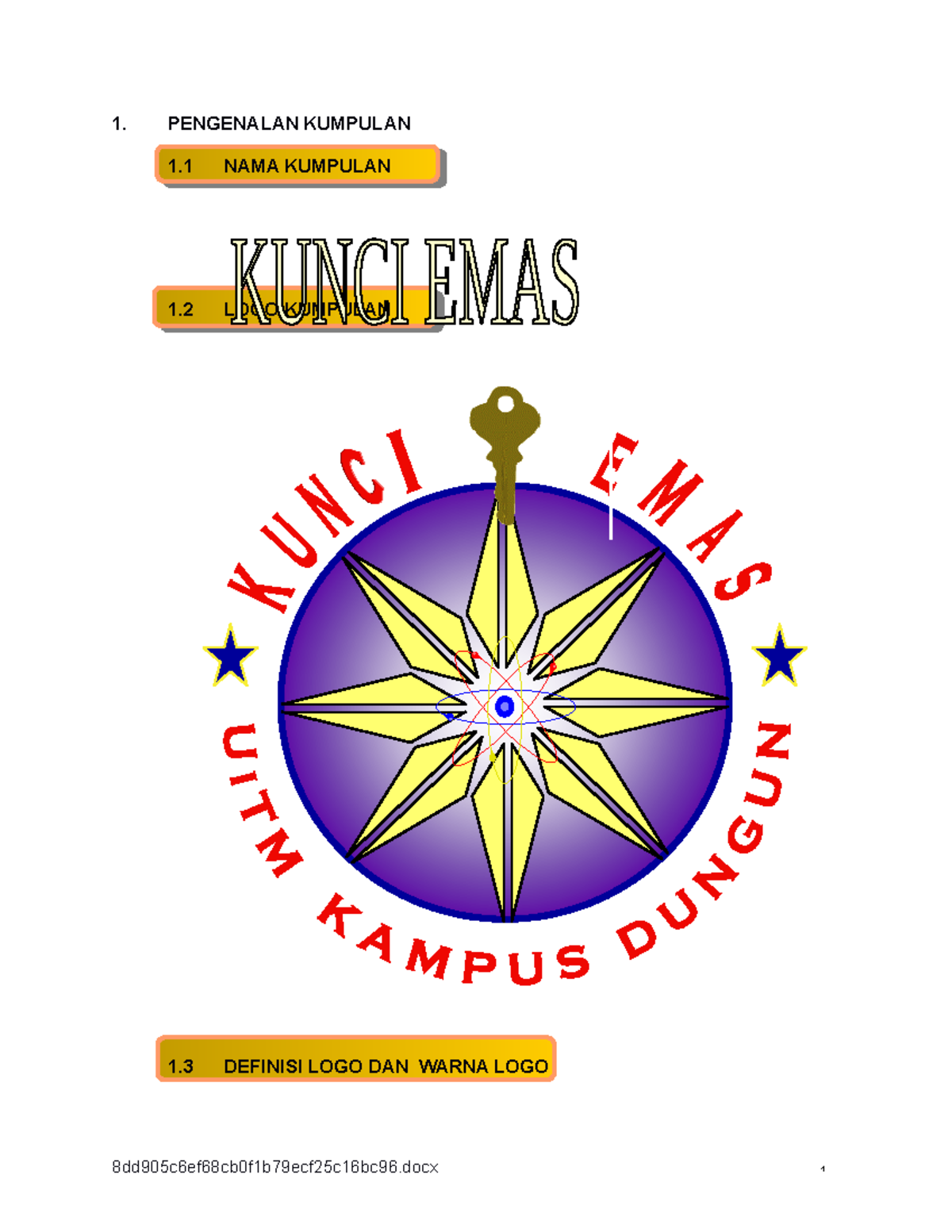 Contoh Pengenalan Kumpulan - 1. PENGENALAN KUMPULAN 1 NAMA KUMPULAN 1 ...