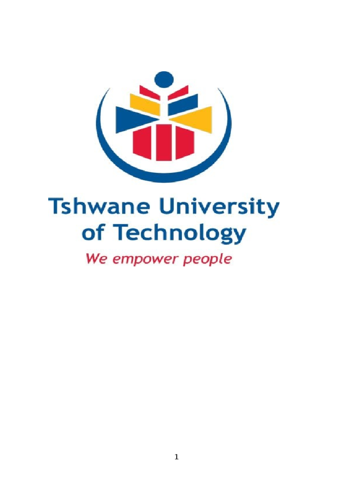 TEC 1 - assignment - SURNAME & INITIALS TABANE S STUDENT N 230674795 ...