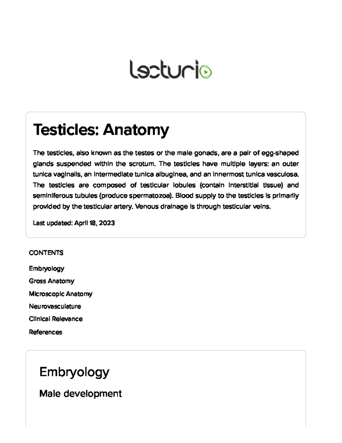 Testicles Anatomy - Lecturio - Testicles: Anatomy The testicles, also ...