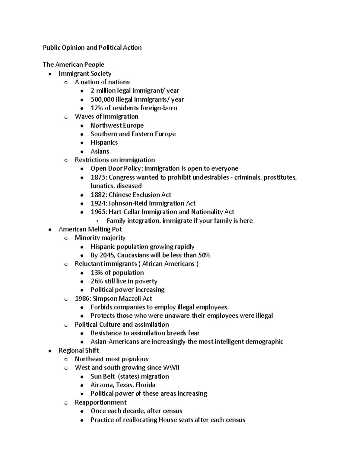 Public Opinion and Political Action Notes - Public Opinion and ...