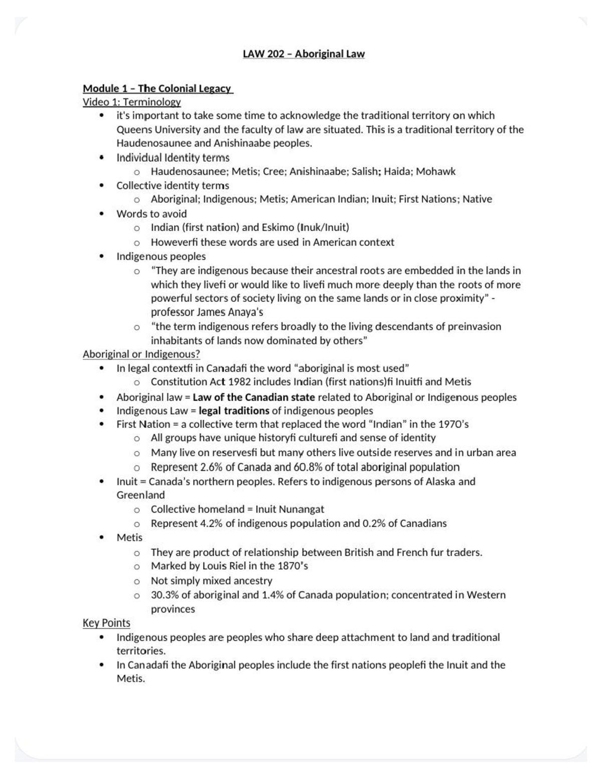 Module 1-3 - LAW 202/702 - Studocu