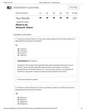 Electromagnetic Induction Gizmo Explore Learning - ASSESSMENT QUESTIONS ...