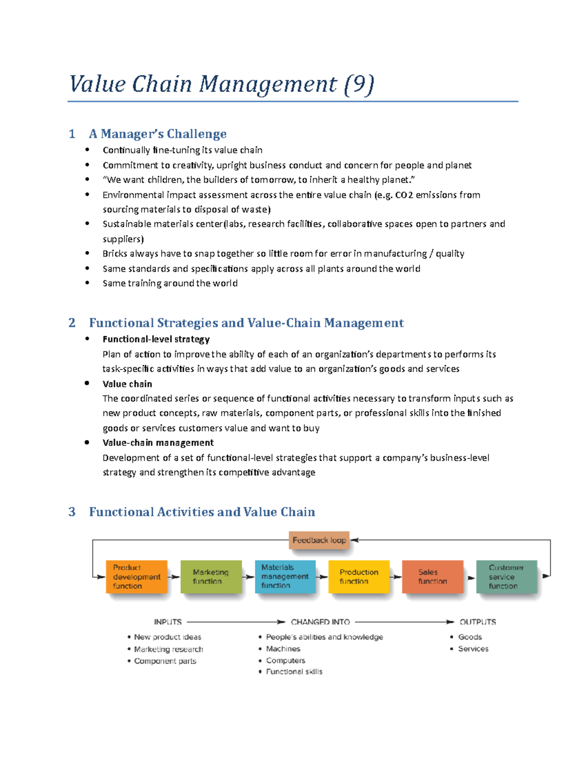 Value Chain Management 9 - CO2 emissions from sourcing materials to ...