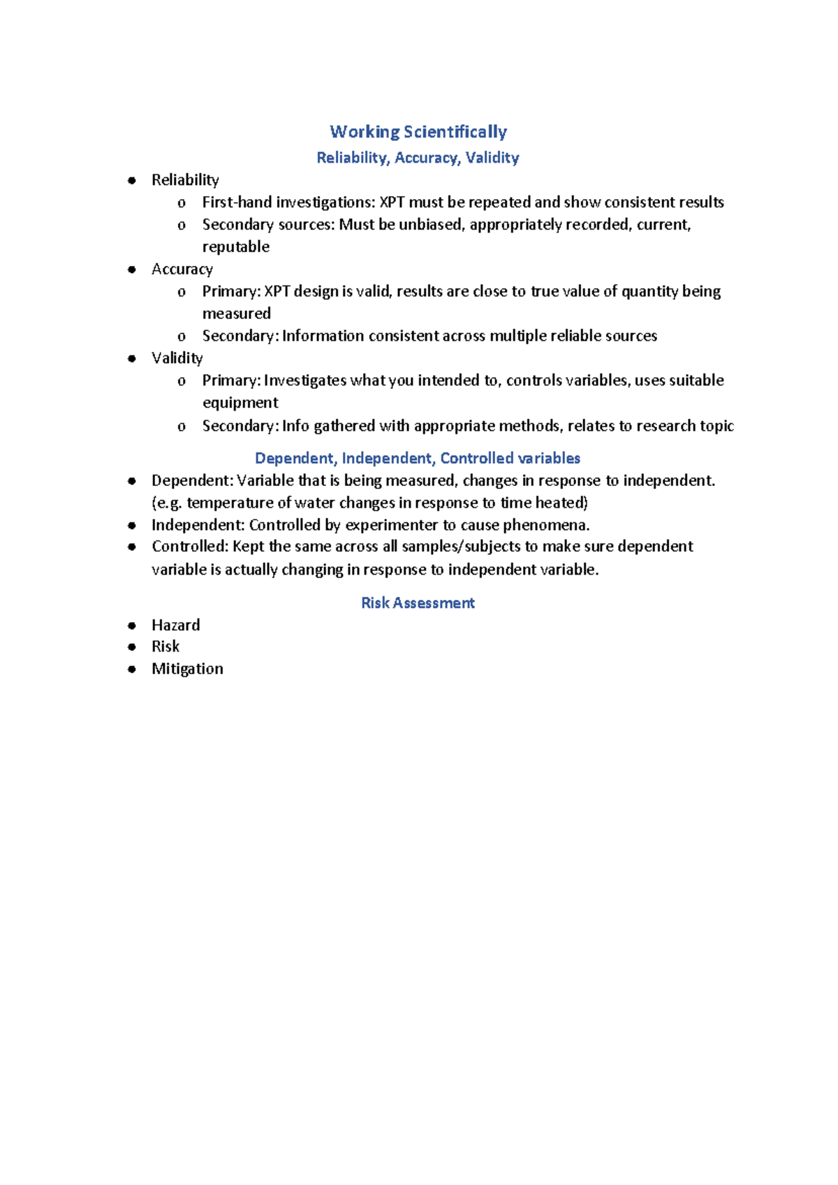 Notes on Module 7 - Infectious Disease - Working Scientifically ...