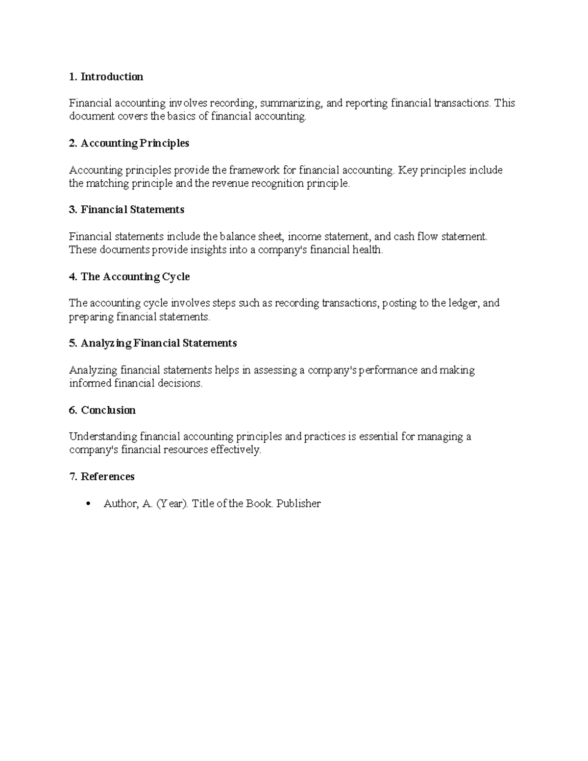 A78888 - 123 - 1. Introduction Financial accounting involves recording ...