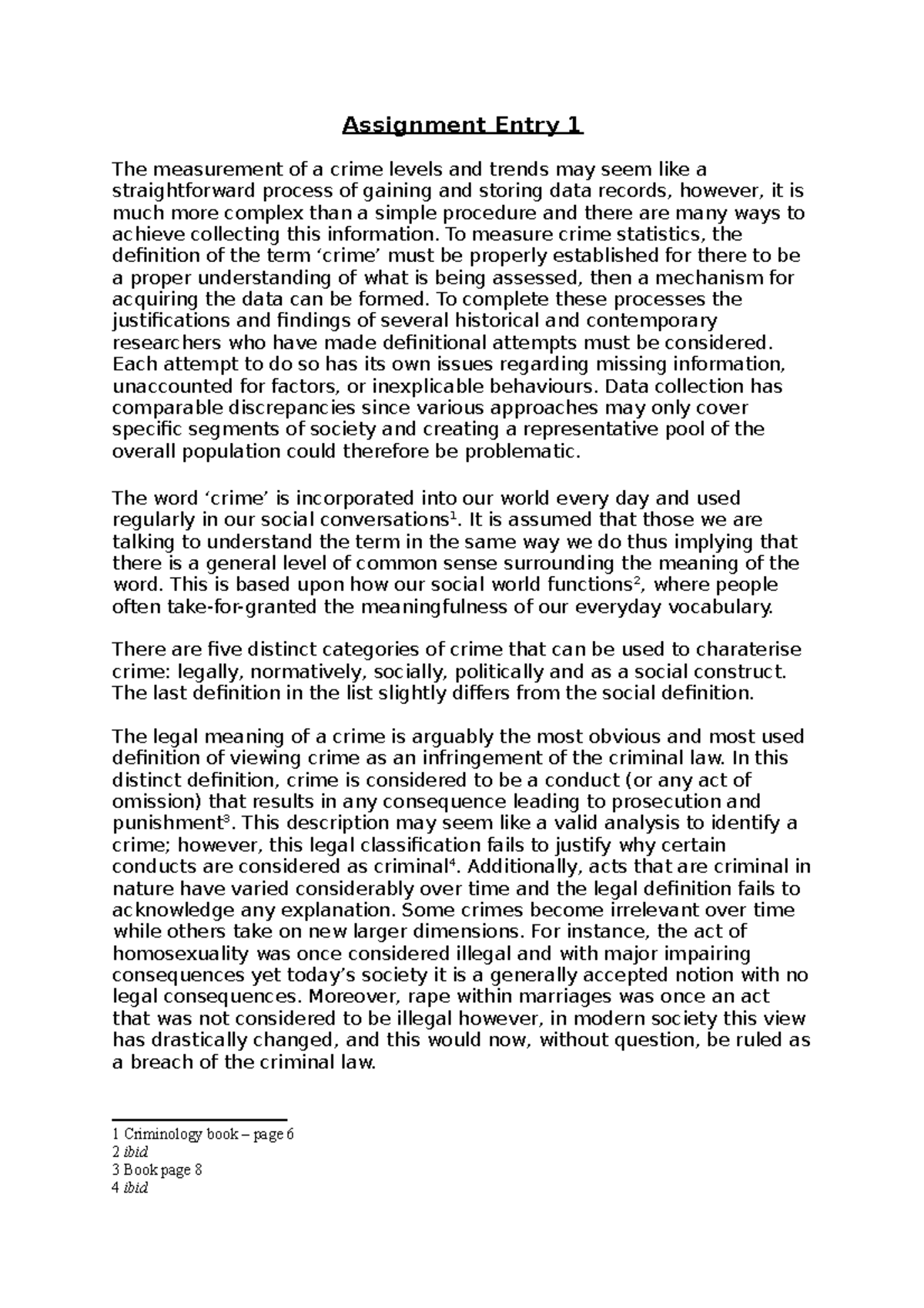 Measurement of Crime Levels and Trends: Definitions and Challenges ...