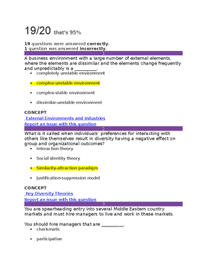 Fundamentals of Management-Unit 4 Milestone 4 - 20/22 that's 91% RETAKE ...