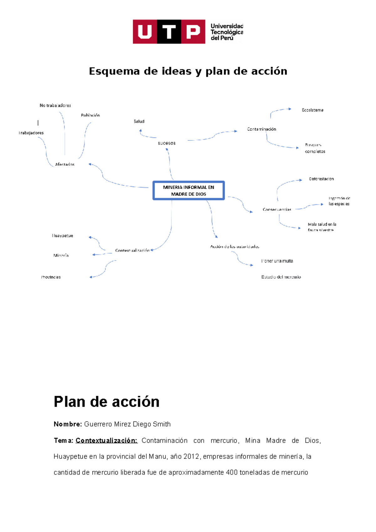 S9 Madre DE DIOS-Formato de entrega de tarea de plan de acción y esquema de ideas - Esquema de ...