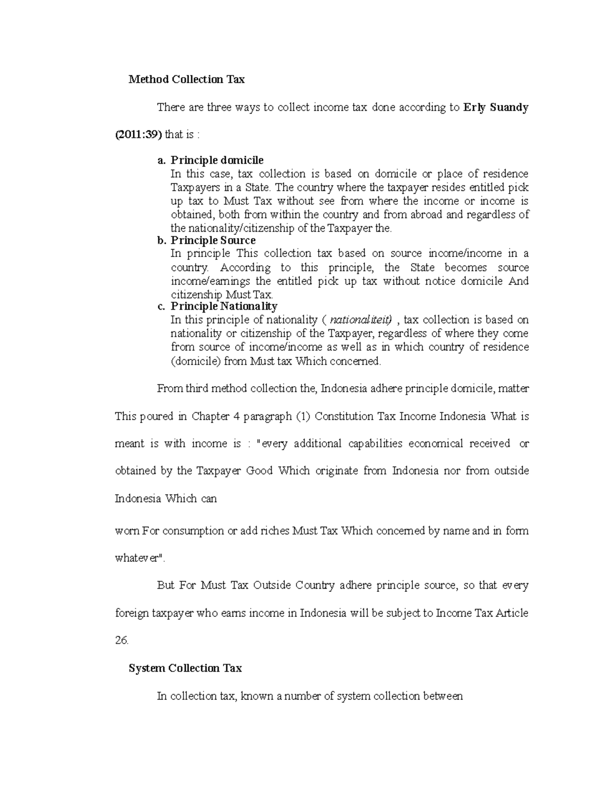 Method Collection Tax - Method Collection Tax There are three ways to ...