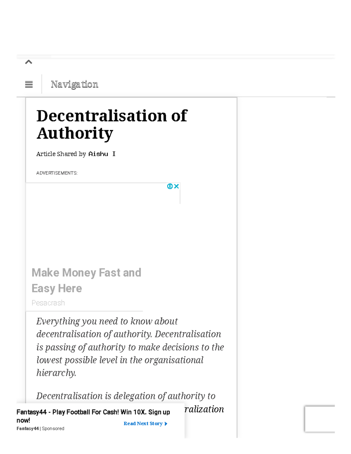 Decentralisation of Authority Introduction, Characteristics, Principles ...