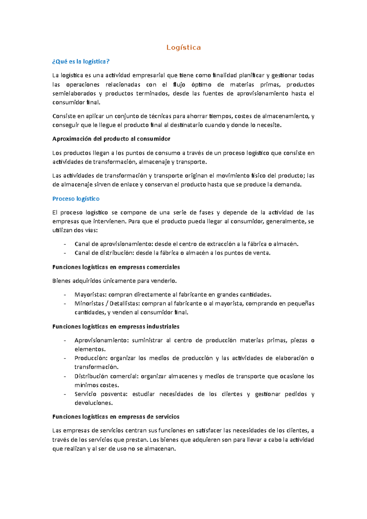 Explicación y definición sobre logística y almacenes - Logística ¿Qué ...