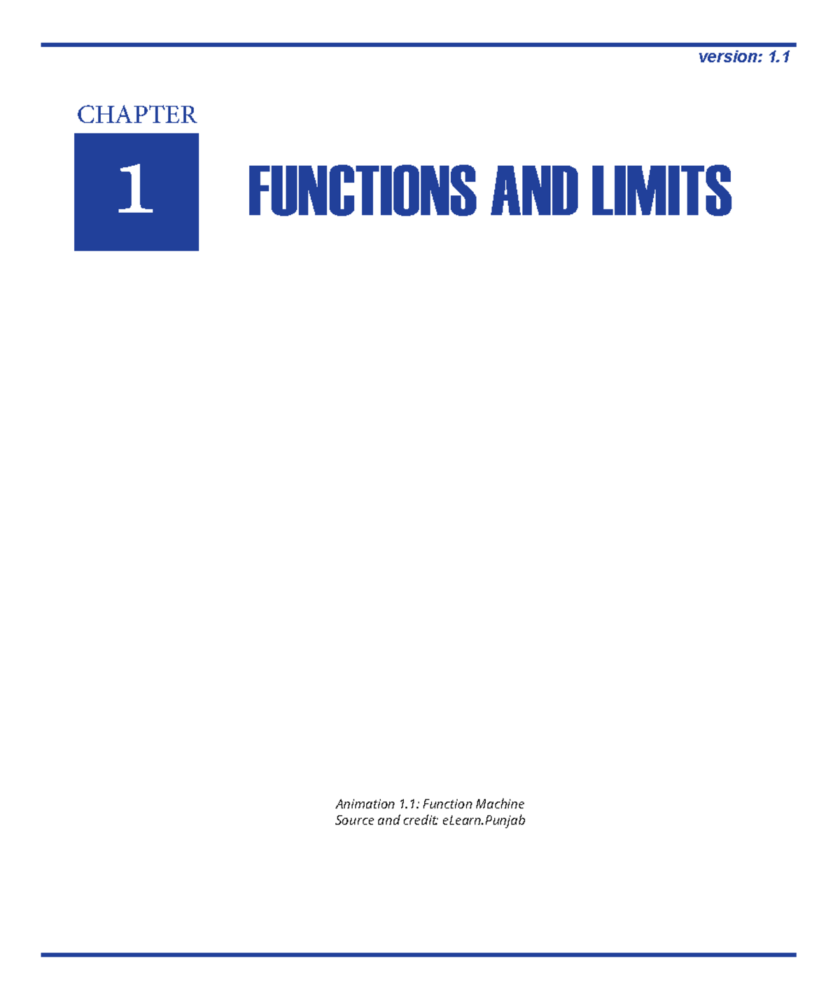 second year maths - CHAPTER 1 FUNCTIONS AND LIMITS version: 1 ...