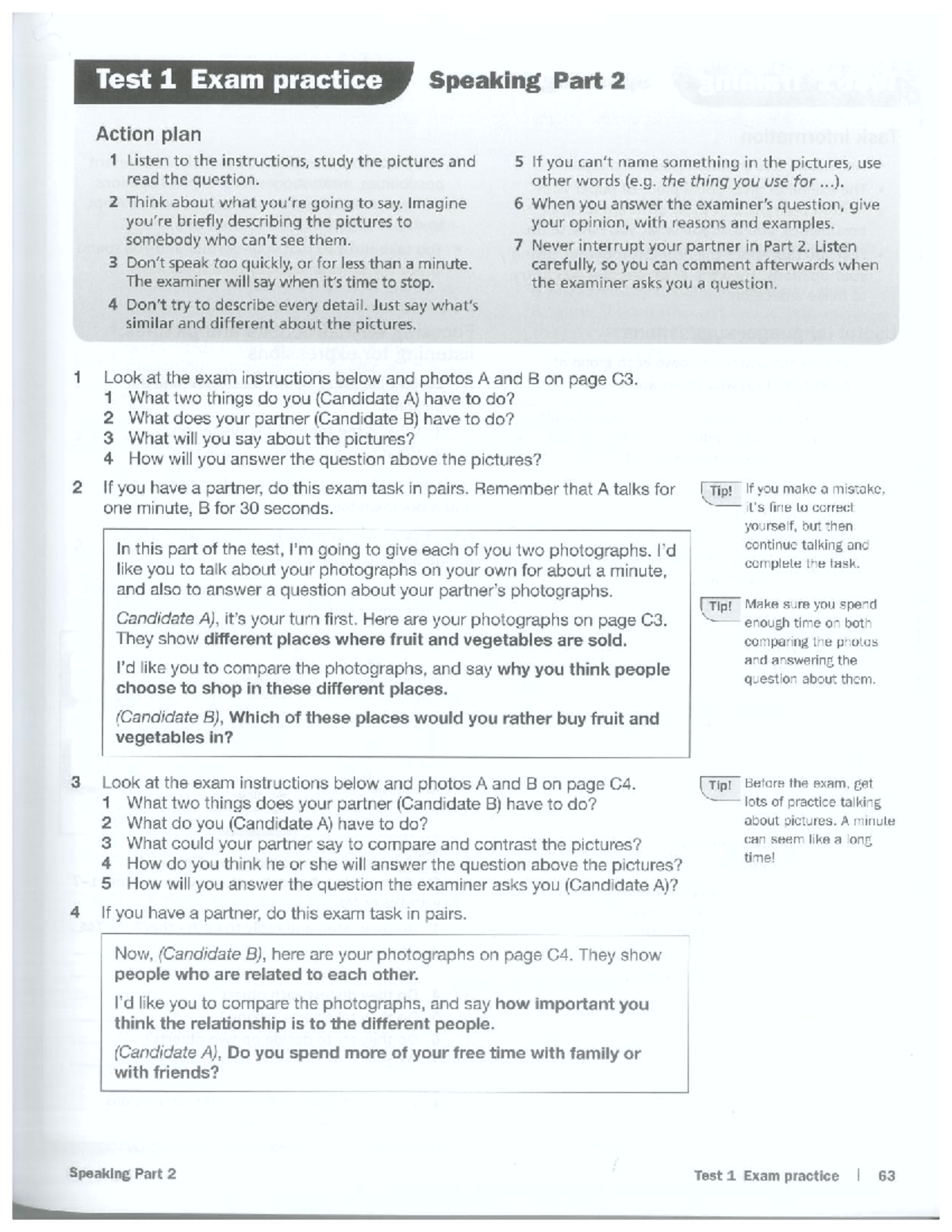 FULL TASK - This will help you to practice FCE Speaking. There are 3 ...