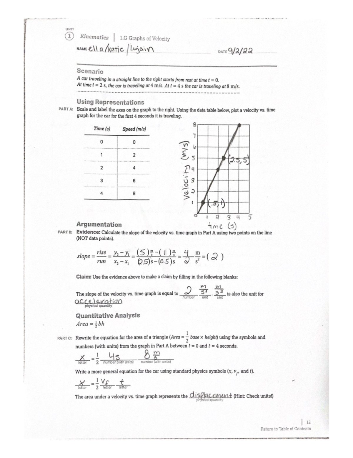 Kinematics - this is an ap physics assignment. - Studocu