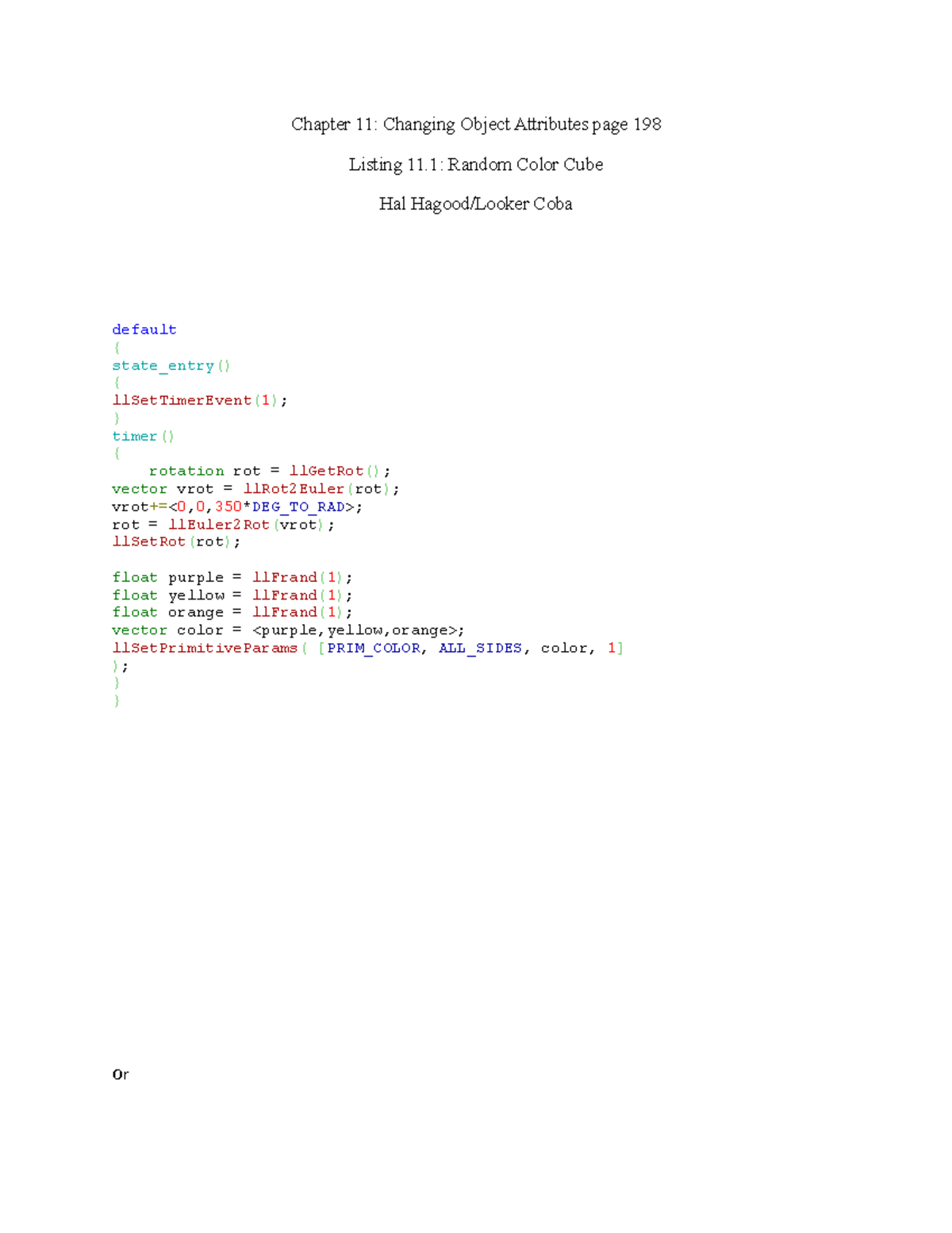 U05a3 UML Diagram of a Program With Multiple Modifications - Chapter 11: Changing Object ...