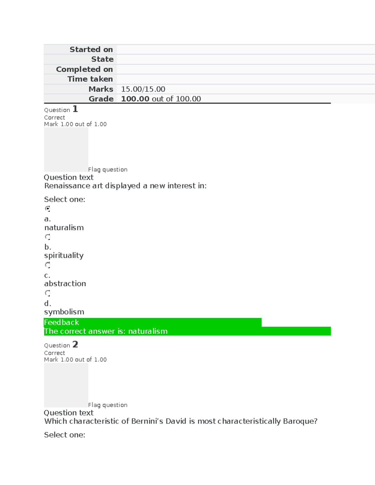 AHIST 1401 Graded Quiz Unit 6 Questions - Started on State Completed on ...